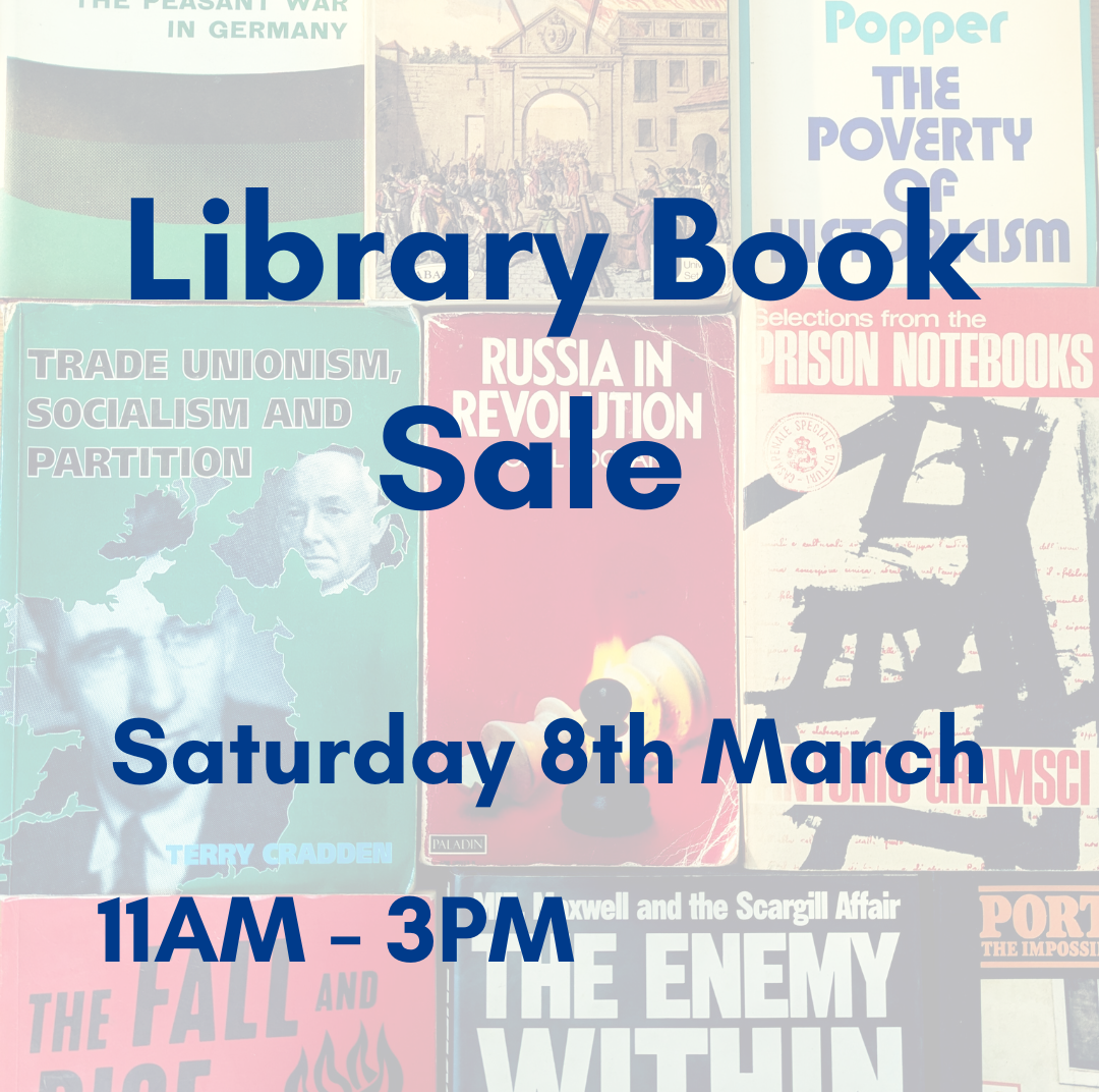 Library Book Sale - Working Class Movement Library